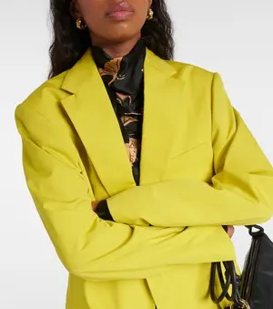 Dries Van Noten Oversized Cotton Poplin Blazer