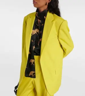 Dries Van Noten Oversized Cotton Poplin Blazer
