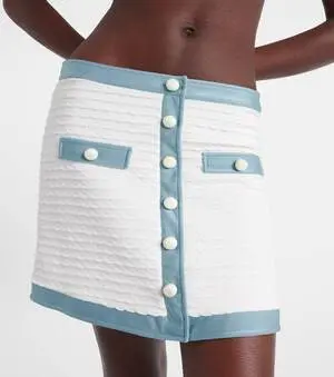 ADRIANA DEGREAS Jacquard Mini Skirt