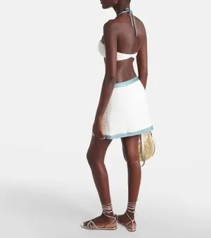 ADRIANA DEGREAS Jacquard Mini Skirt