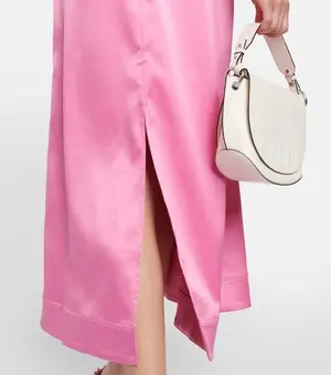 GANNI Satin Midi Dress