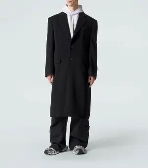 Balenciaga Wool Chesterfield Coat