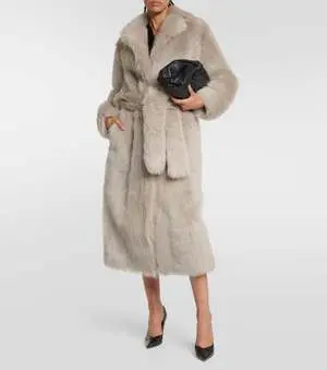 Bottega Veneta Belted Shearling Coat