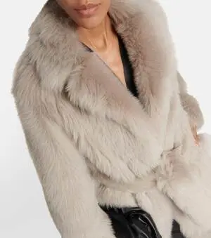 Bottega Veneta Belted Shearling Coat