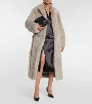Bottega Veneta Belted Shearling Coat