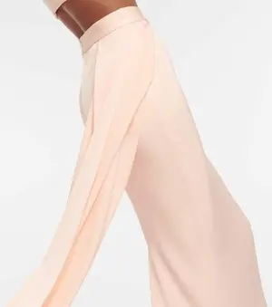 Alex Perry Draped Satin Maxi Skirt