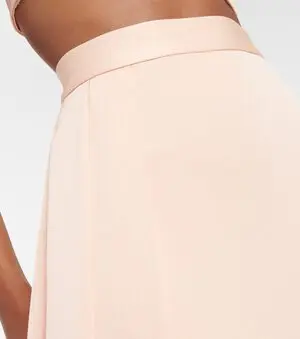 Alex Perry Draped Satin Maxi Skirt