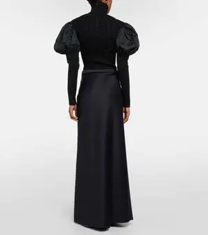 Max Mara Clavier Cotton-blend Jersey Maxi Skirt
