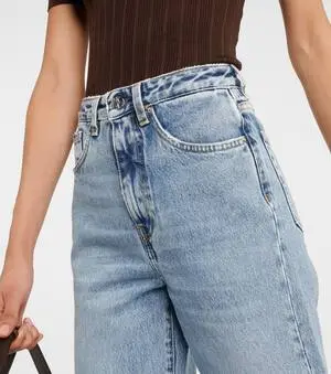 TOTEME High-rise Wide-leg Jeans In Worn