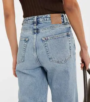 TOTEME High-rise Wide-leg Jeans In Worn