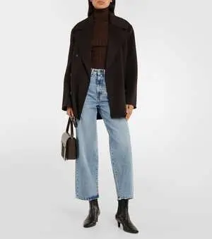 TOTEME High-rise Wide-leg Jeans In Worn