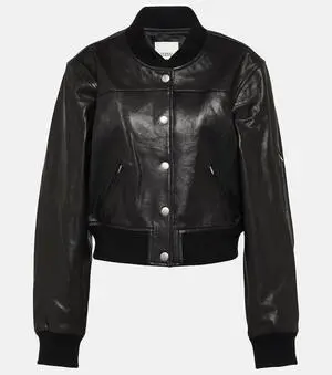 Isabel Marant Étoile Adriel Leather Bomber Jacket