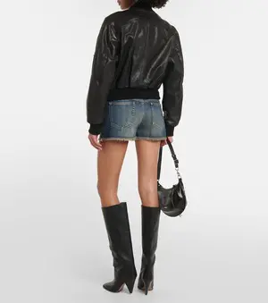 Isabel Marant Étoile Adriel Leather Bomber Jacket