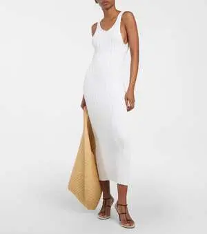 Khaite Ottilie Cotton-blend Midi Dress
