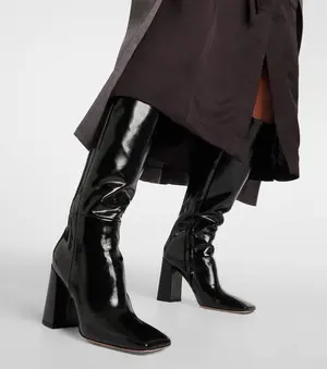 GIANVITO ROSSI Patent Leather Knee-high Boots