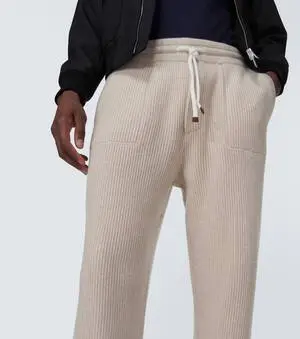 Brunello Cucinelli Cashmere Sweatpants - Beige