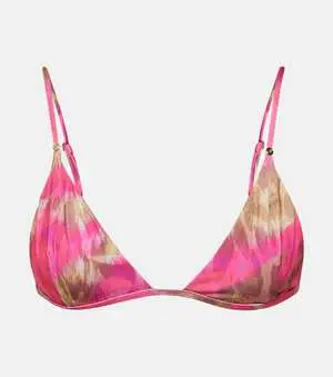 BANANHOT Emi Printed Triangle Bikini Top - Multicoloured