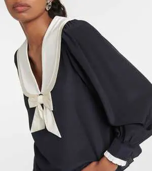 Rixo Eimer Silk Blouse