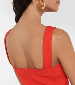 Tory Burch Bodycon Faille Midi Dress