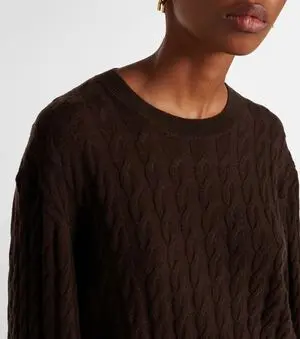 Jardin Des Orangers Wool And Cashmere Crewneck Sweater - Brown