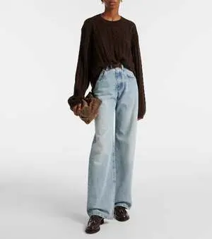 Jardin Des Orangers Wool And Cashmere Crewneck Sweater - Brown