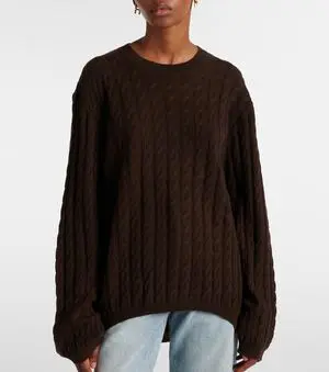 Jardin Des Orangers Wool And Cashmere Crewneck Sweater - Brown