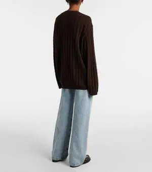 Jardin Des Orangers Wool And Cashmere Crewneck Sweater - Brown