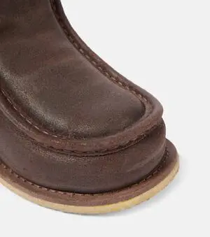 JW Anderson Suede Ankle Boots - Brown
