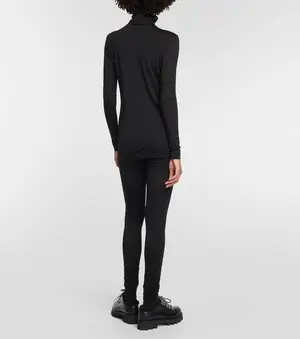JIL SANDER Logo Detail Turtleneck Sweater