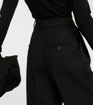 TOTEME High-rise Cropped Straight Pants