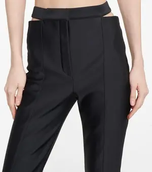 MUGLER Cutout Flared Pants