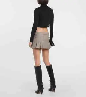 Ag X Emrata Kathryn Cropped Turtleneck Top