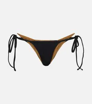 SAME Double Layer Bikini Bottoms - Black