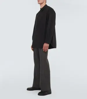THE ROW Lukre Oversized Cotton-blend Poplin Shirt