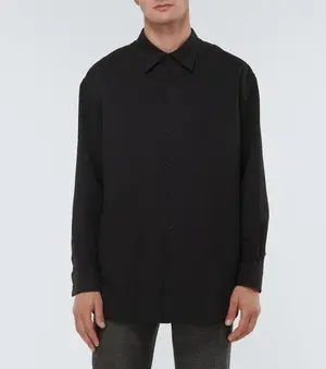 THE ROW Lukre Oversized Cotton-blend Poplin Shirt