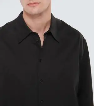THE ROW Lukre Oversized Cotton-blend Poplin Shirt