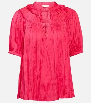Ulla Johnson Short Sleeve Blouses