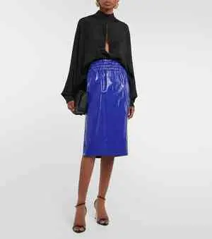TOM FORD Cutout Silk Crepe Bodysuit