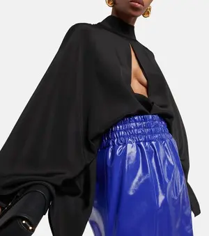 TOM FORD Cutout Silk Crepe Bodysuit