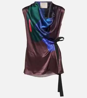 ROKSANDA Printed Silk Top