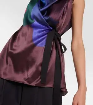 ROKSANDA Printed Silk Top