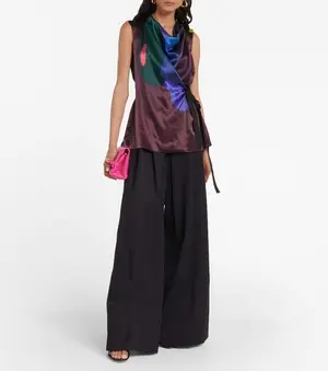 ROKSANDA Printed Silk Top