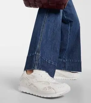 Bottega Veneta Orbit Technical Mesh Sneakers - White