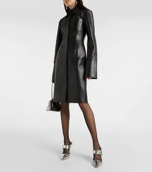 Sportmax Oidio Leather Coat