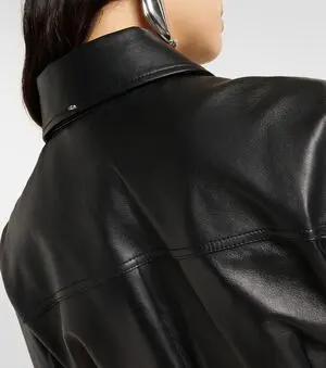 Sportmax Oidio Leather Coat