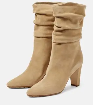 Manolo Blahnik Calasso Suede Ankle Boots