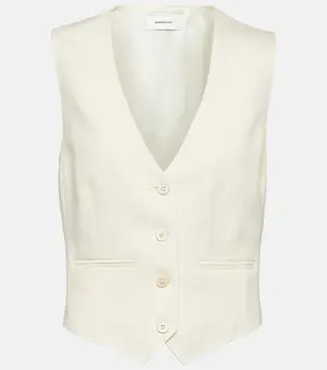 Wardrobe.nyc Button Detailed Vests For Women