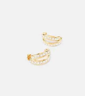Amina Muaddi Jahleel Embellished Earrings