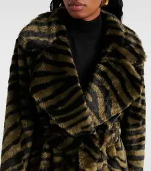 Diane Von Furstenberg Tanesha Faux Shearling Jacket
