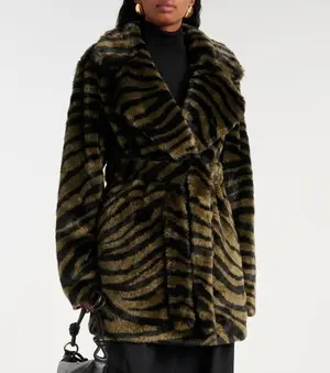 Diane Von Furstenberg Tanesha Faux Shearling Jacket